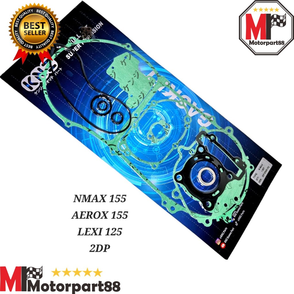 Jual PAKING KNZ GASKET FULL SET NMAX N MAX 155 AEROX 155 LEXI 125 2DP ...