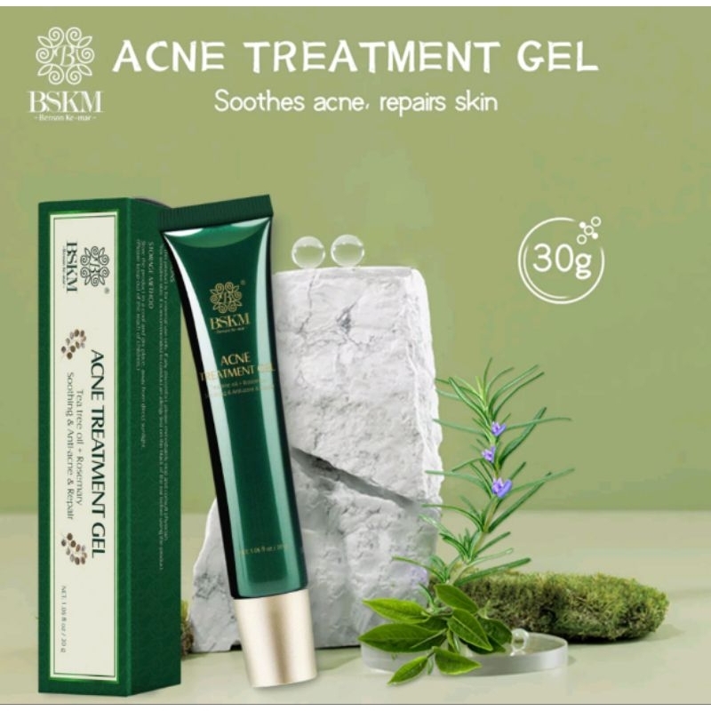Jual BSKM tea Tree Acne Gel / Effective Treatment Soothes repairs Acne ...