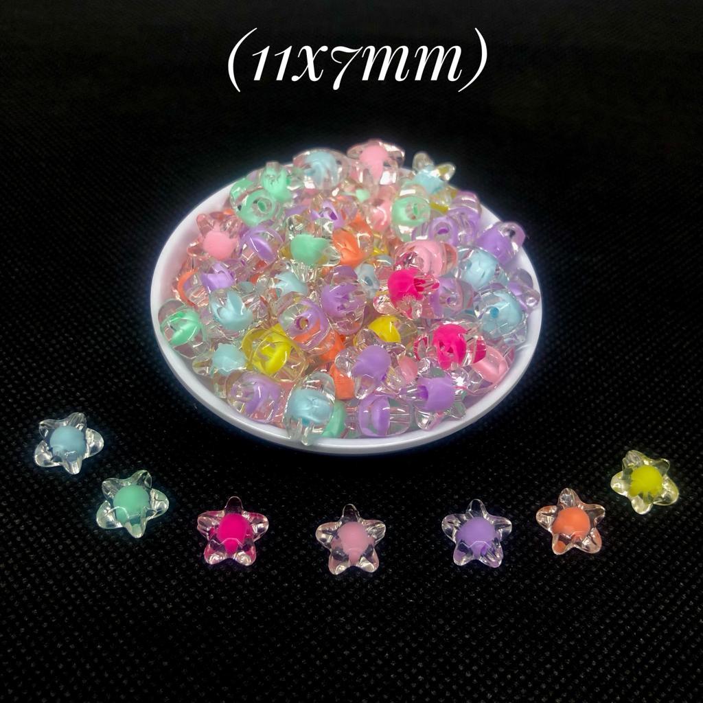 Jual Mote / Manik / Akrilik / Acrylic Isi Warna Dalam Clear / Bening ...