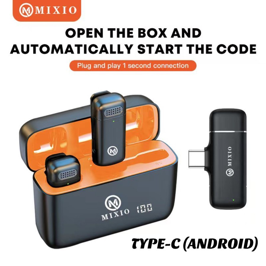 Jual MIXIO - Microphone Wireless S12Pro S11Pro Mic clip on Live ...