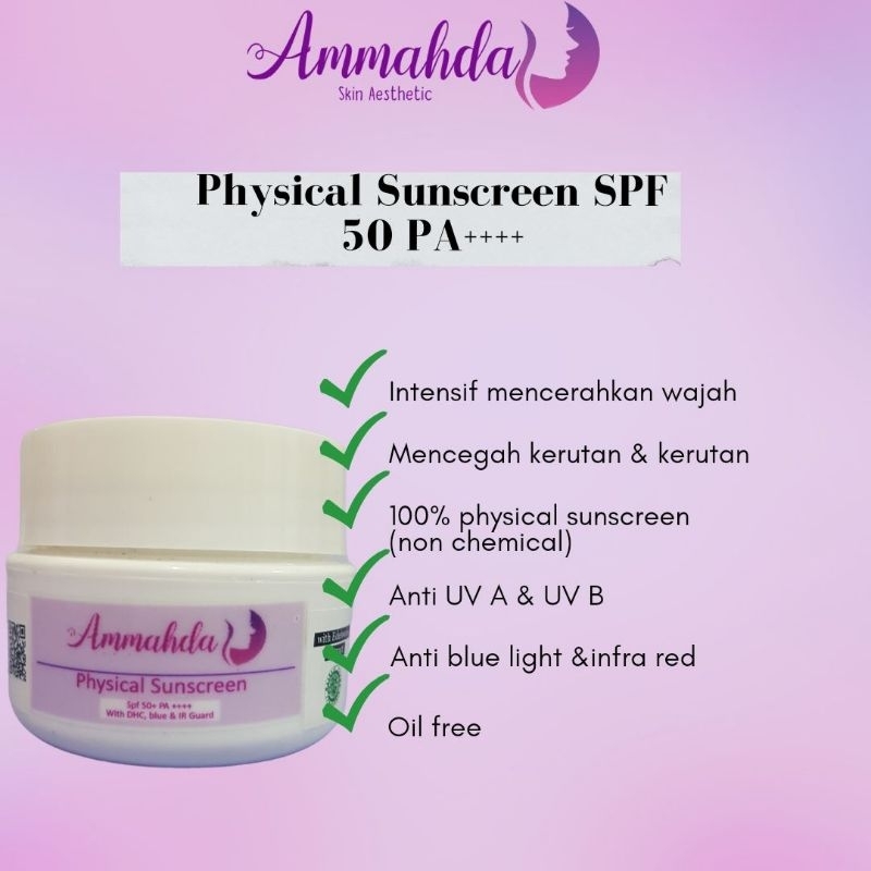 Jual PHYSICAL SUNSCREEN SPF 50 PA ++++ | sunscreen spf 50 | uv blue ...