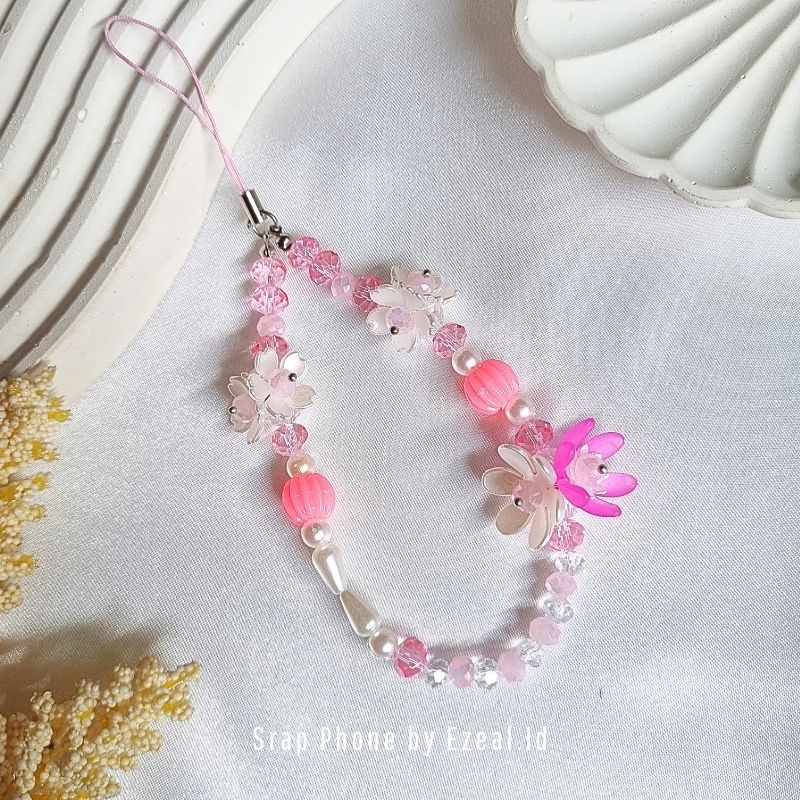 Jual Phone Strap Beads Gantungan Lanyard Tali Hp Manik Manik Bunga ...