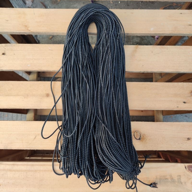 Jual Tali Frame Tenda 3MM Panjang 10 Meter - Melar Hitam Bintik Putih ...