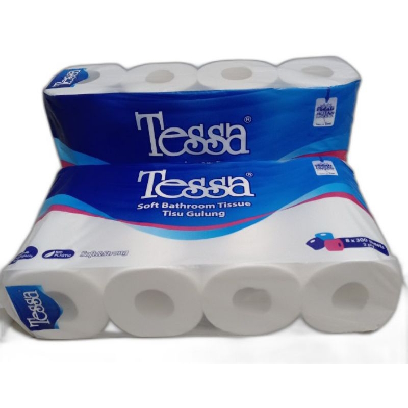 Jual Tissue Tessa 8 roll 3 ply 300 sheet | Shopee Indonesia