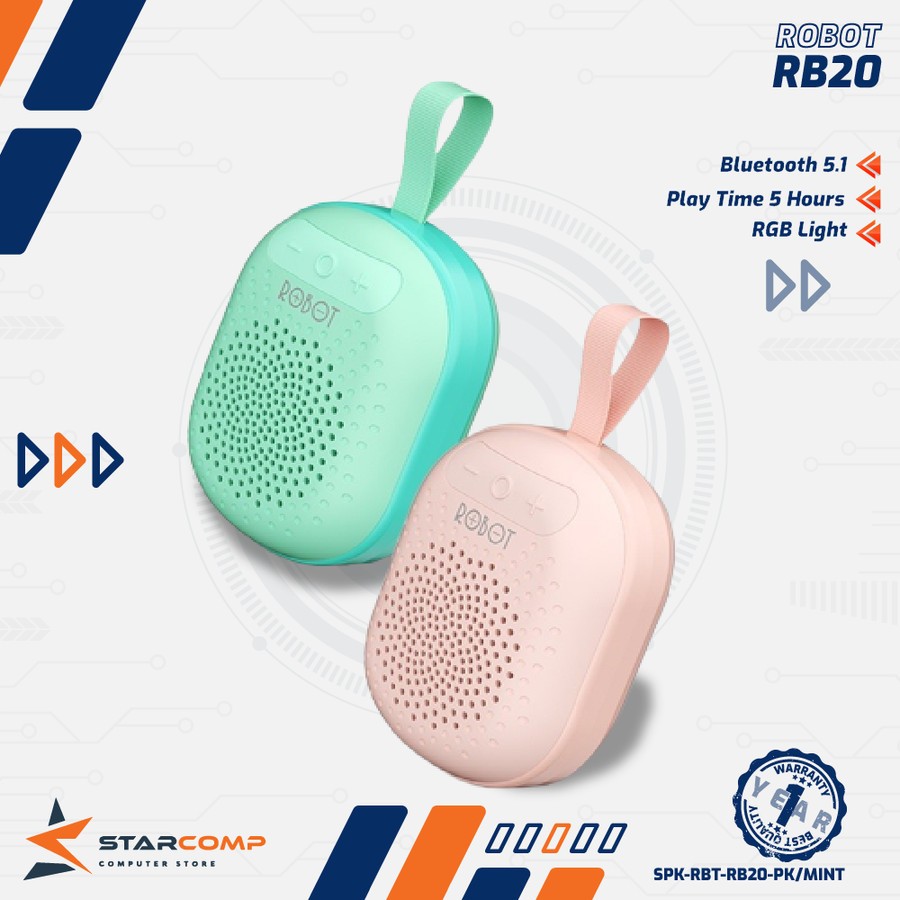 Jual Robot RB20 Speaker 5.1 Bluetooth Mini Portable With RGB | Shopee ...