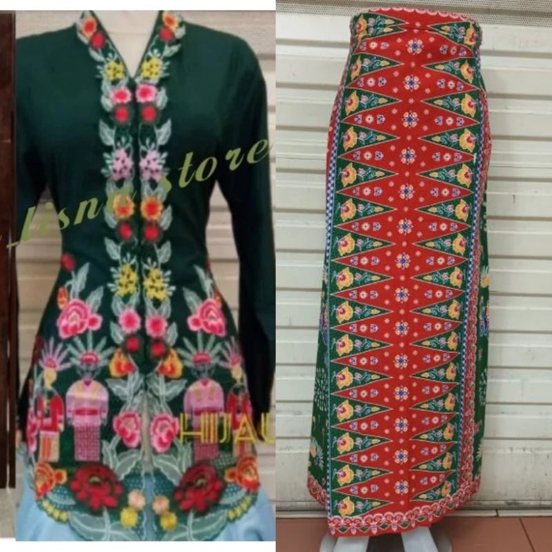 Jual SETELAN KEBAYA ENCIM MOTIF ONDEL ONDEL // KEBAYA ENCIM BAHAN KATUN ...