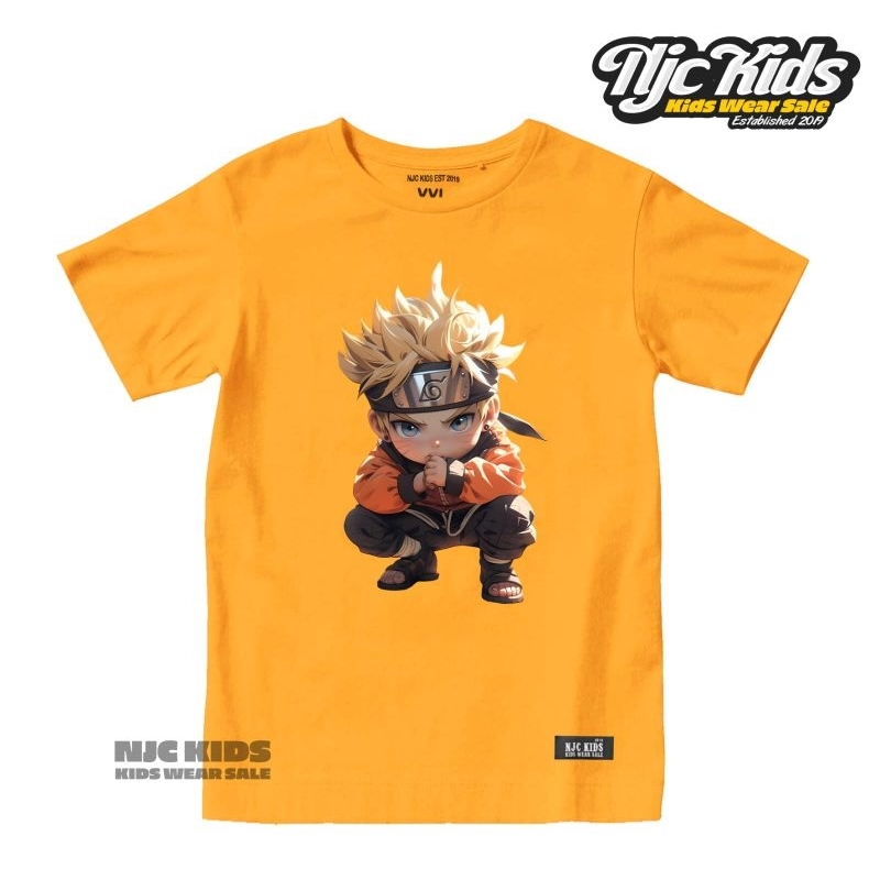 Jual Kaos anak distro 3D motif animasi Naruto usia 1 - 12 tahun bahan ...