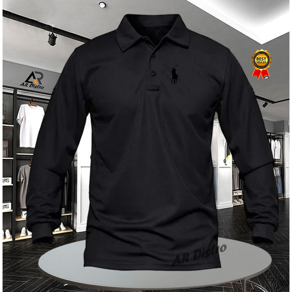 Jual POLO Shirt KAOS POLO LENGAN PANJANG PRIA/WANITA POLO R4LPH//Kaos ...