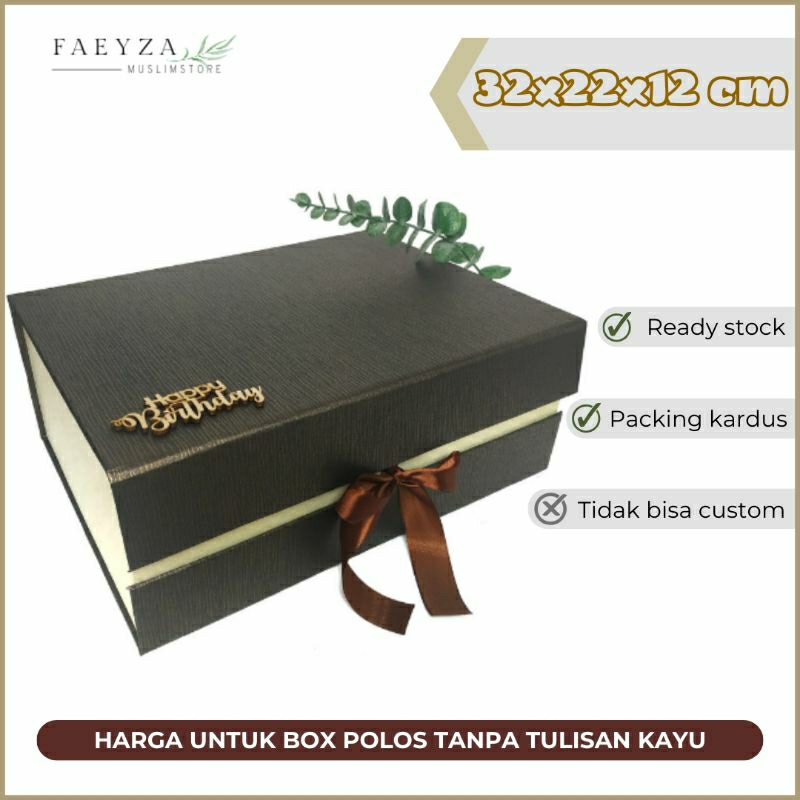 Jual [BOX POLOS] GIFT BOX/KOTAK KADO/BOX HAMPERS (TIDAK BISA CUSTOM ...