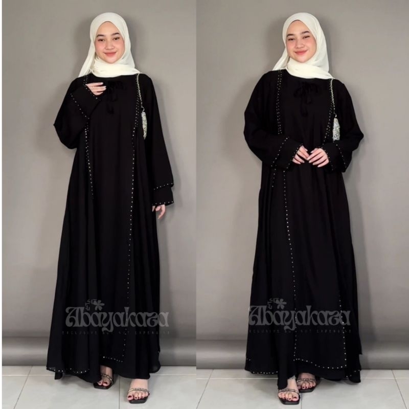 Jual Abaya Kaza Abaya Hitam Turkey Balqis Kode 960 Gamis Syari Muslimah ...