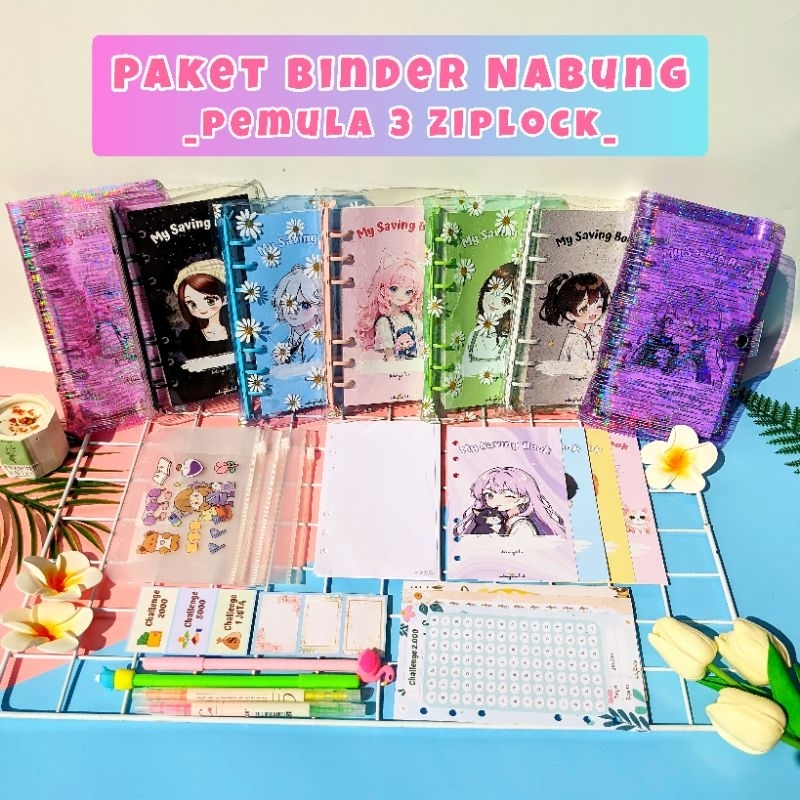 Jual PEMULA paket binder nabung pemula murah binder keuangan | Shopee ...