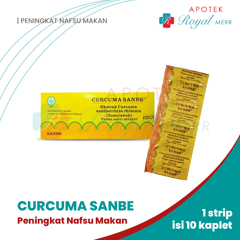 Jual CURCUMA SANBE Strip ISI 10 Tablet Untuk Meningkatkan Nafsu Makan ...
