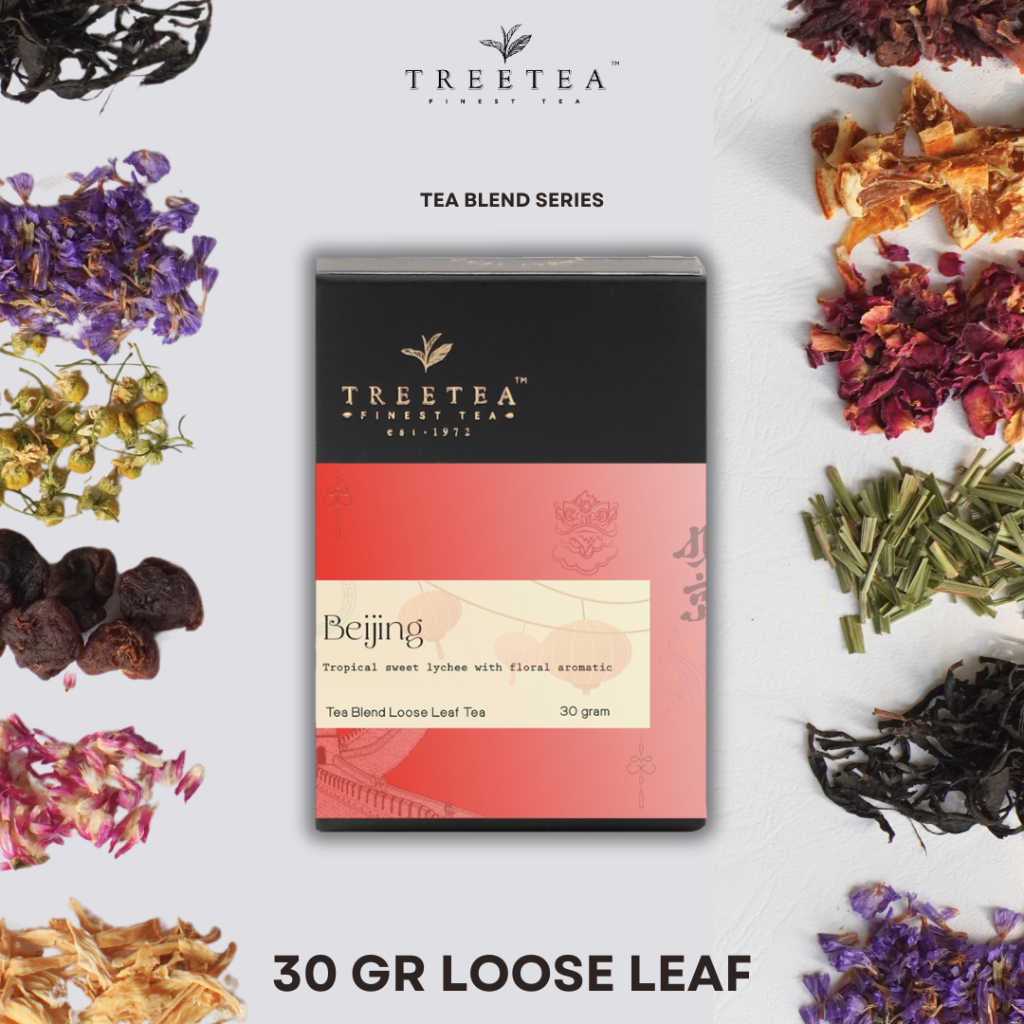 Jual BEIJING - TreeTea Box Tea Blend Lychee Flavour | Shopee Indonesia