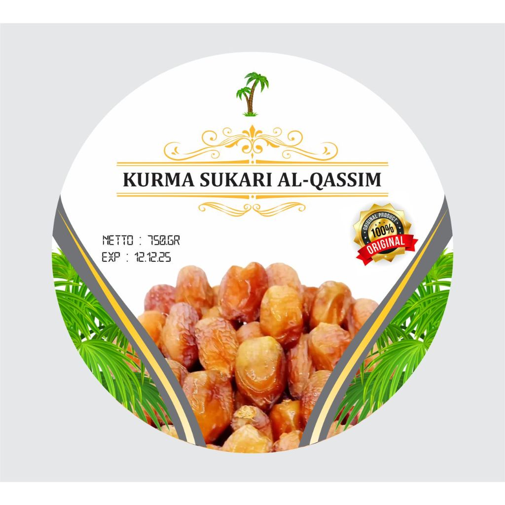 Jual STIKER KURMA / STIKER KURMA SUKARI / LABEL KURMA / BEST SELLER ...