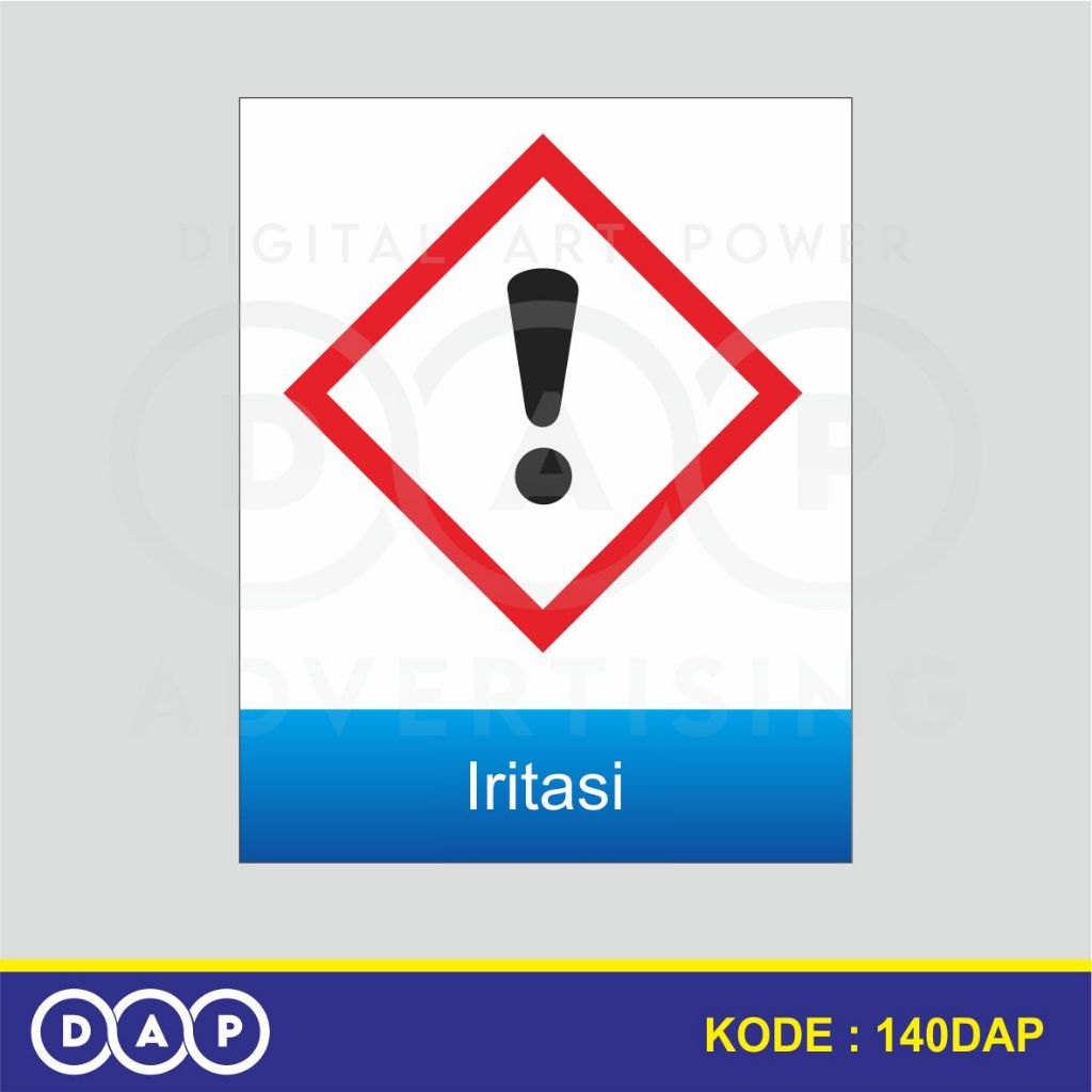 Jual 140 - STIKER PERINGATAN IRITASI - LIMBAH B3 - 20 X 25 CM - VYNIL ...