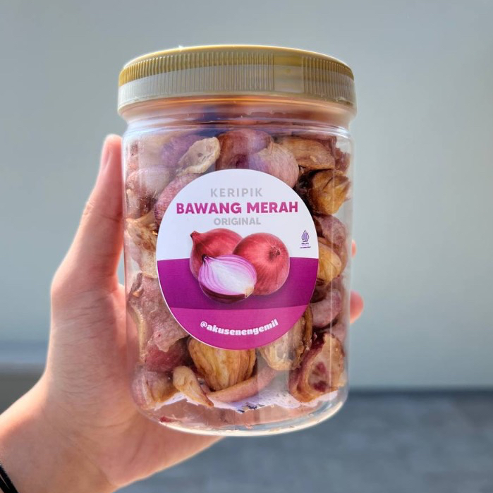 Jual Keripik Bawang Merah Lokal Original 750ml | Shopee Indonesia