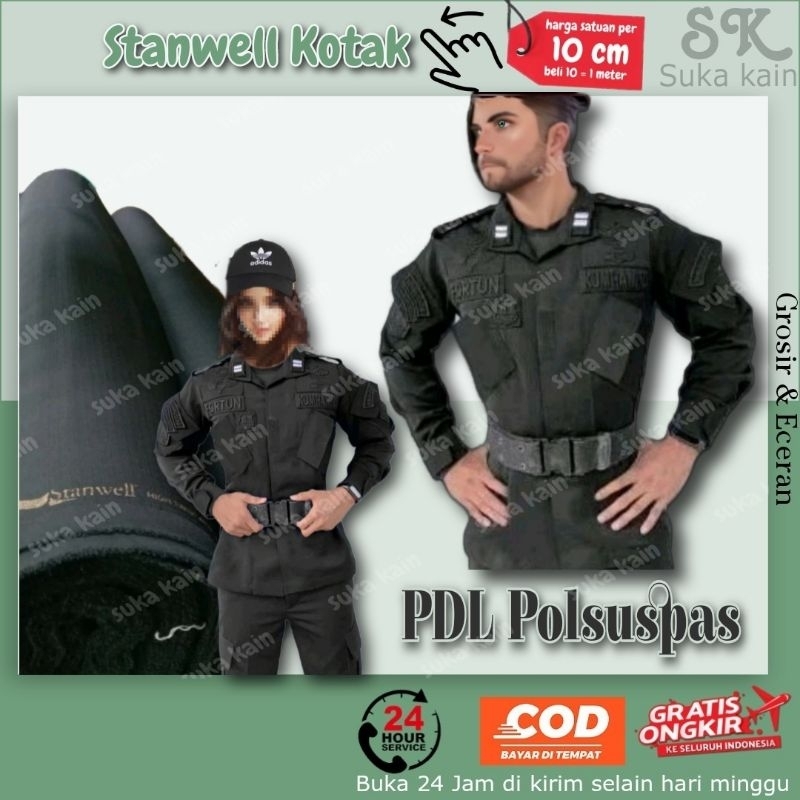 Jual Stanwell Kotak Kain Bahan Seragam Basarnas Kumham Lapas Imigrasi ...