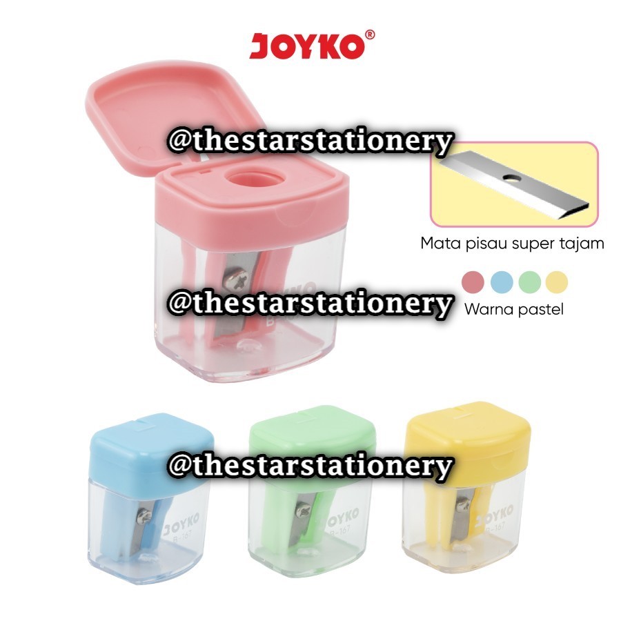 Jual (1 Biji) GROSIR Rautan Joyko B-167 1 Lubang Pastel 3 x 2.5 x 1.9 ...