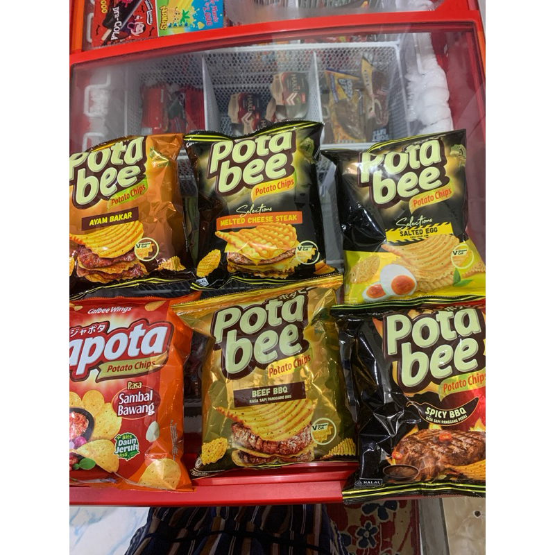 Jual POTABEE POTATO CHIPS ALL VARIAN 68gr | Shopee Indonesia