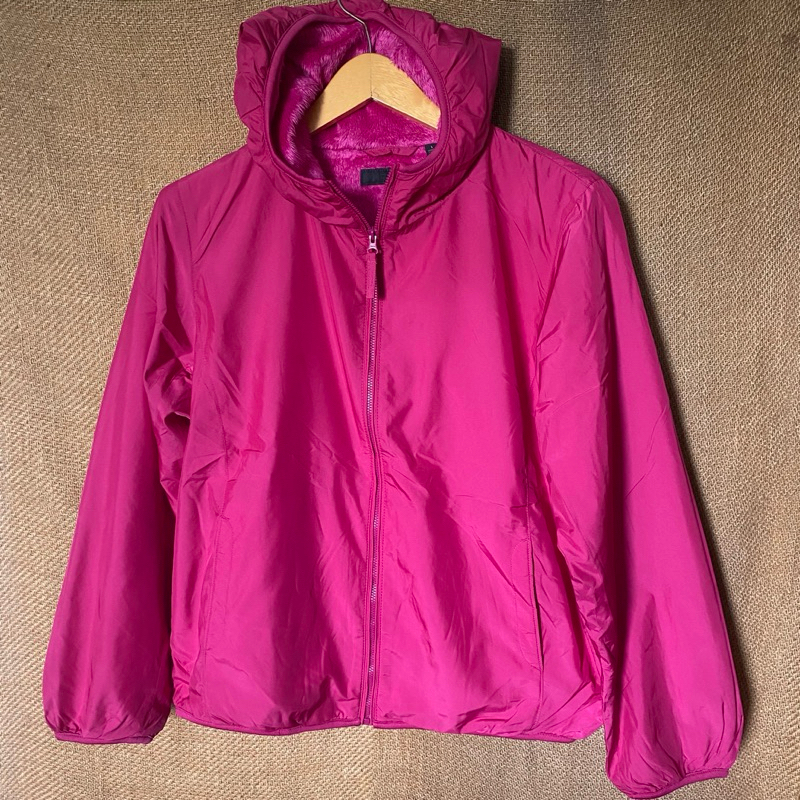 Jual Uniqlo Pink Sherpa Jacket Woman | Shopee Indonesia