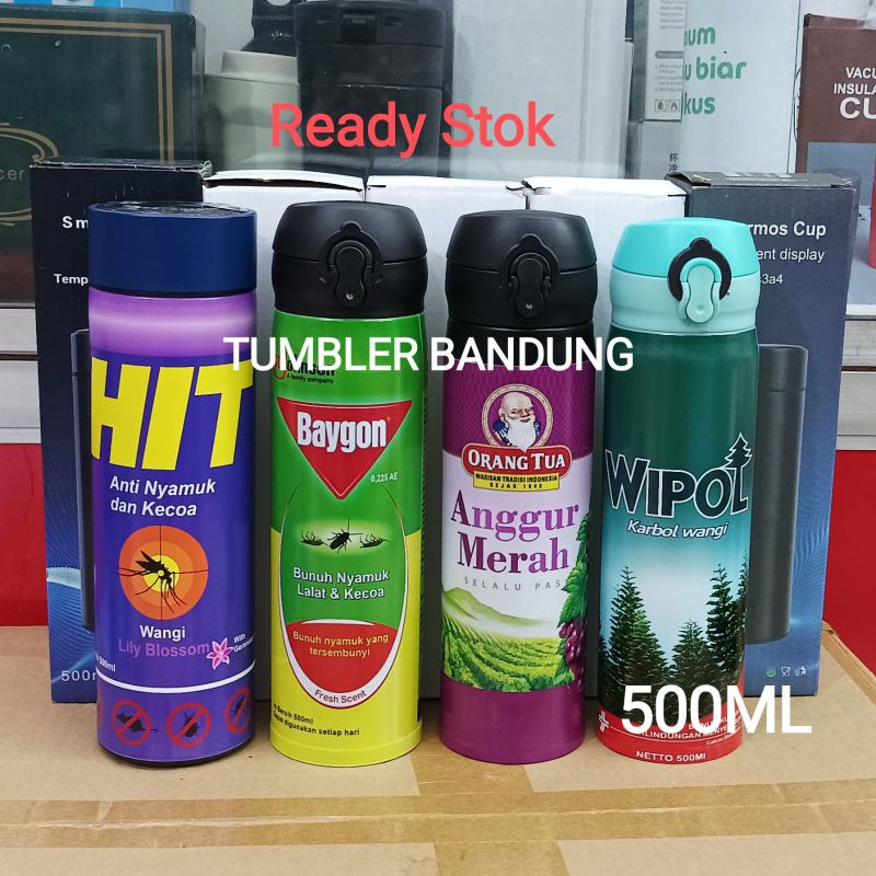 Jual botol minum custom tumbler termos baygon hit wipol anggur lucu ...