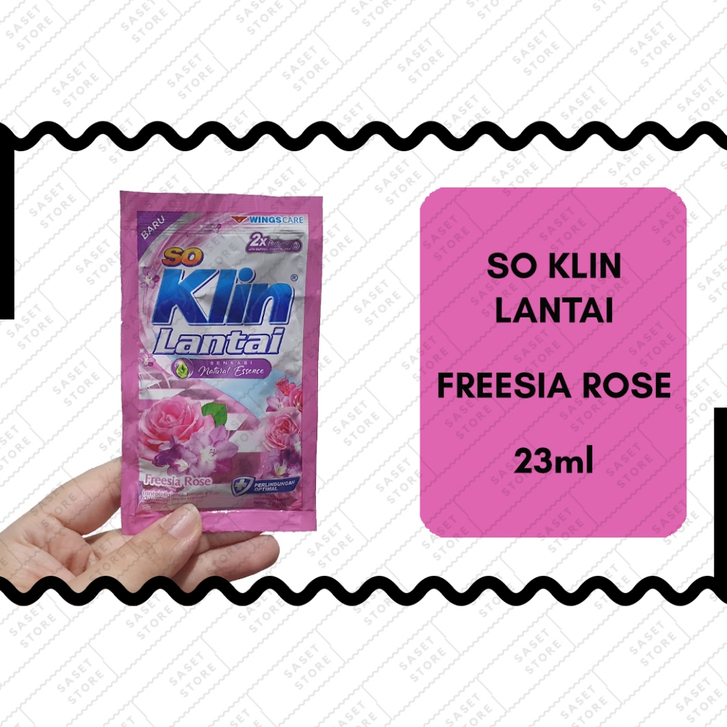 Jual So Klin Lantai Freesia Rose 23ml Sachet Karbol Lantai | Shopee ...