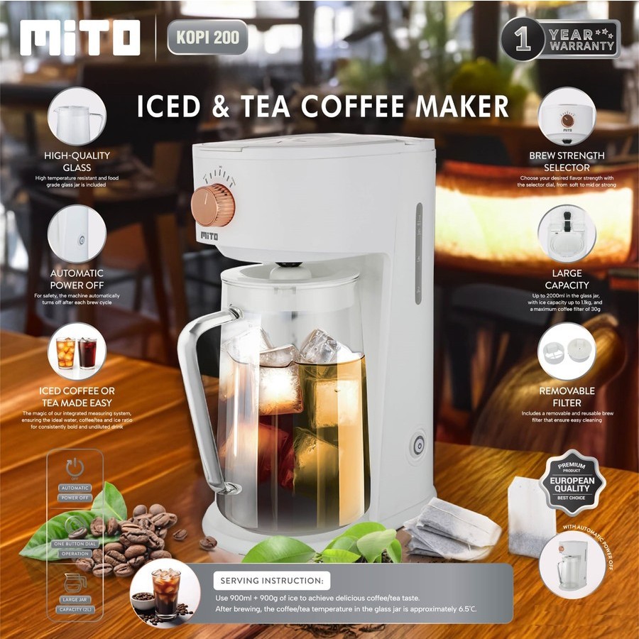 Jual Mito Iced Tea & Coffee Maker Mesin KOPI 200 KOPI200 KOPI-200 ...