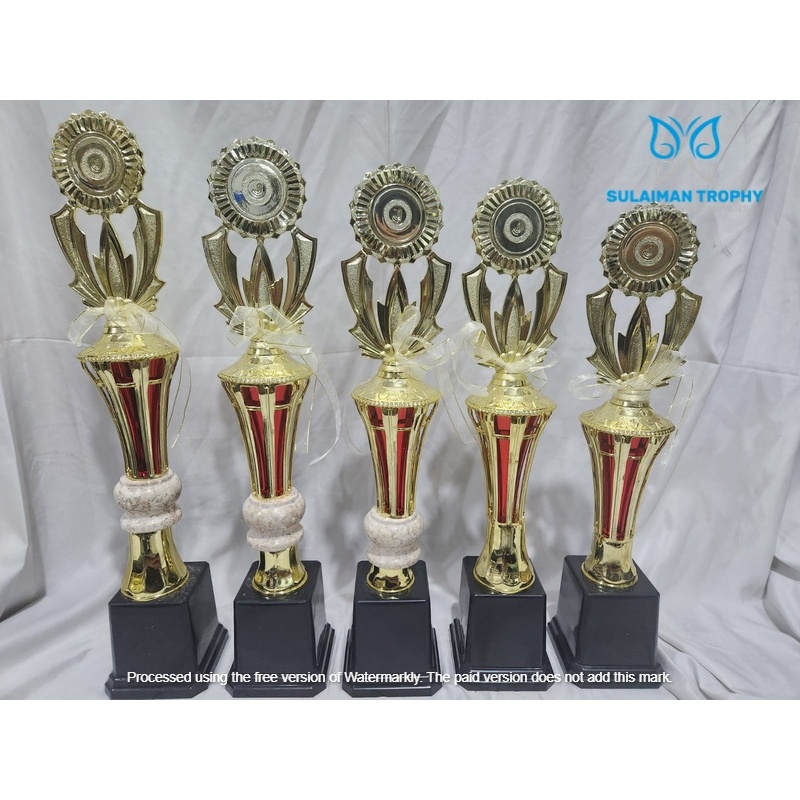 Jual Piala / Trophy SET 1-5 isi 5 buah Piala free tulisan, logo, pita ...