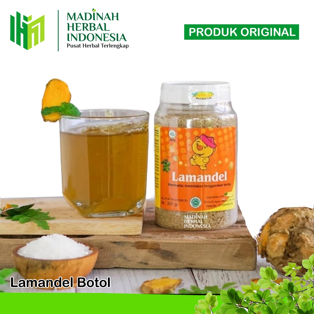 Jual Lamandel 200 Gram Kemasan Botol Obat Amandel | Shopee Indonesia
