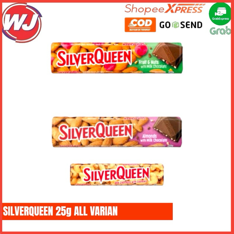 Jual SILVERQUEEN 25g ALL VARIAN | Shopee Indonesia