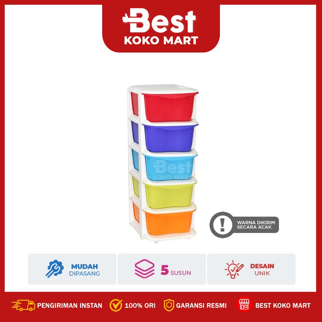 Jual Maspion Laci/Lemari Pakaian Susun 5 - Tower Container S5 | Shopee Indonesia