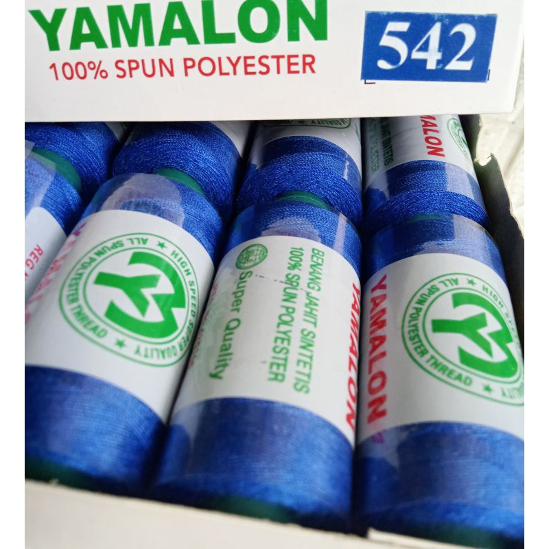 Jual Benang Jahit Yamalon 500 yard (varian biru) | Shopee Indonesia