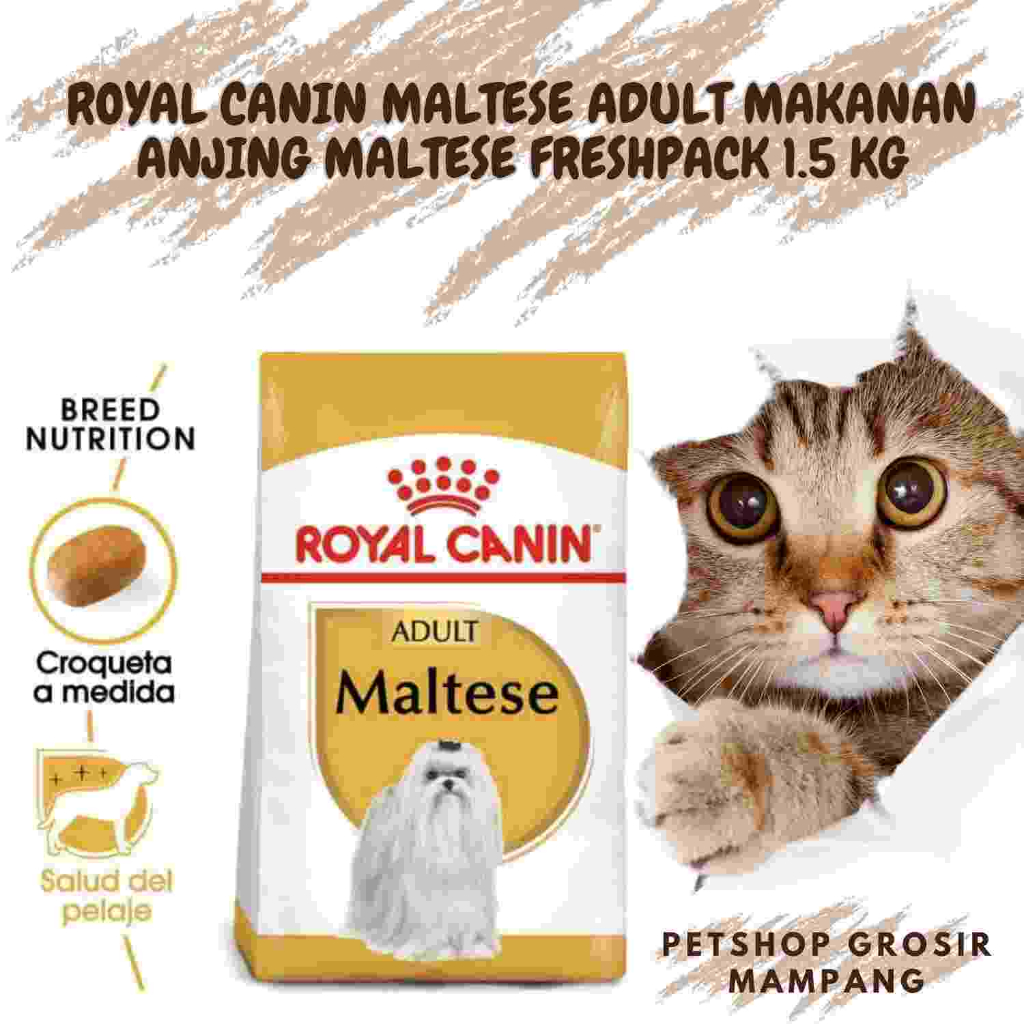 Jual Royal canin anjing MALTESE ADULT Dog Food Maltese Freshpack 1.5 kg ...