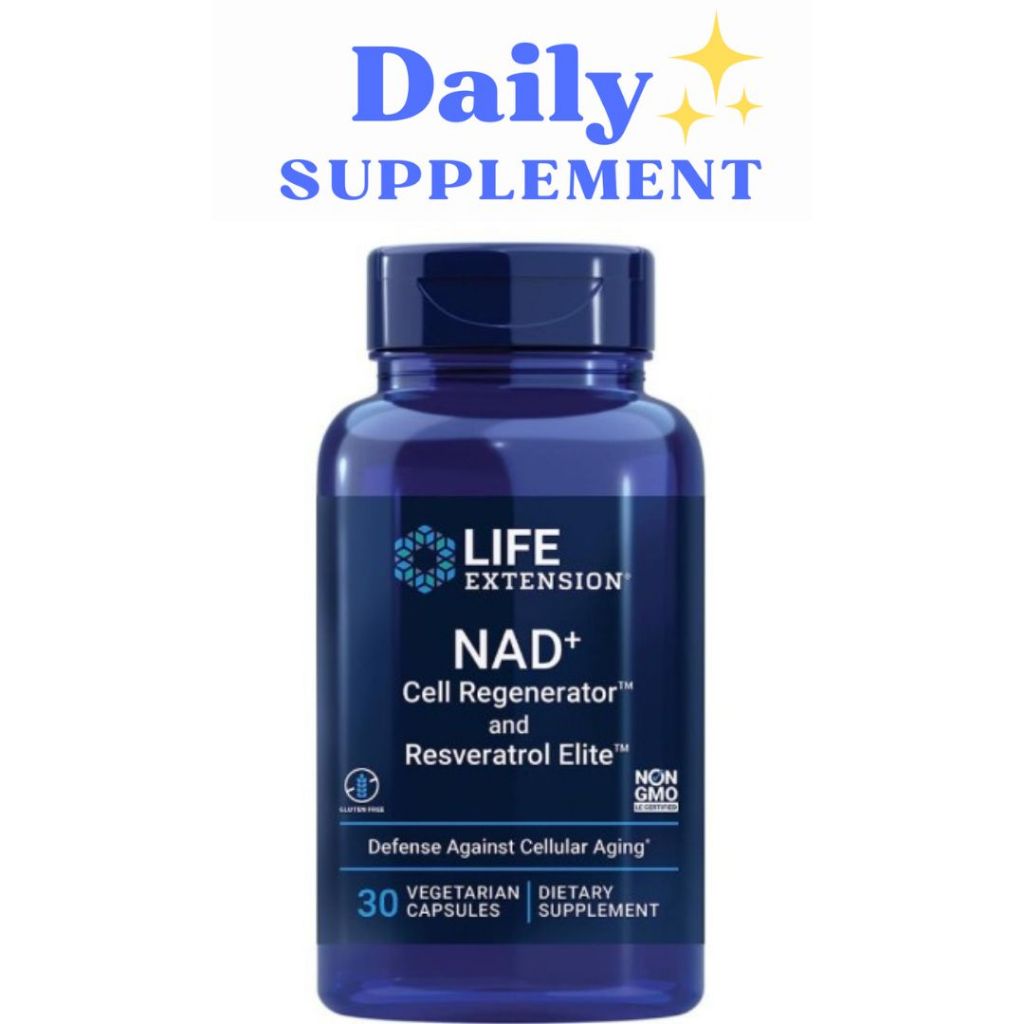 Jual Life Extension NAD+ Cell Regenerator and Resveratrol Elite-30 ...
