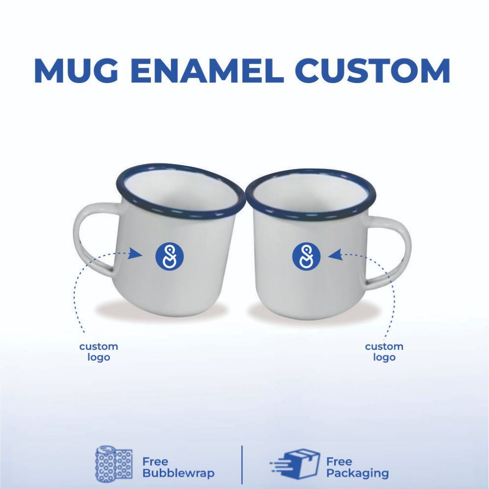 Jual Custom Gelas Enamel / Sablon Gelas Enamel / Cetak Gelas / Gelas ...