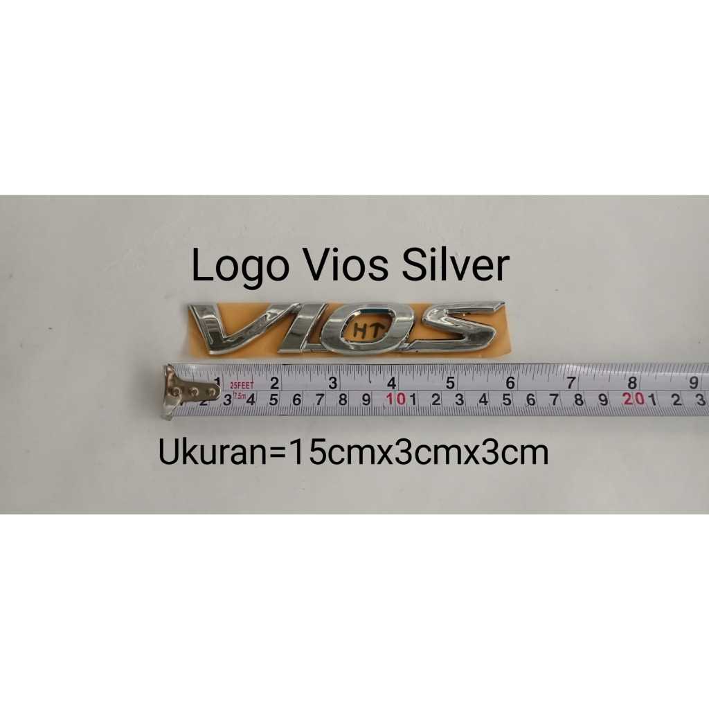 Jual Emblem Vios Mesin depan Mobil Logo Vios Chrome model emblem logo tulisan Vios logo mobil ...