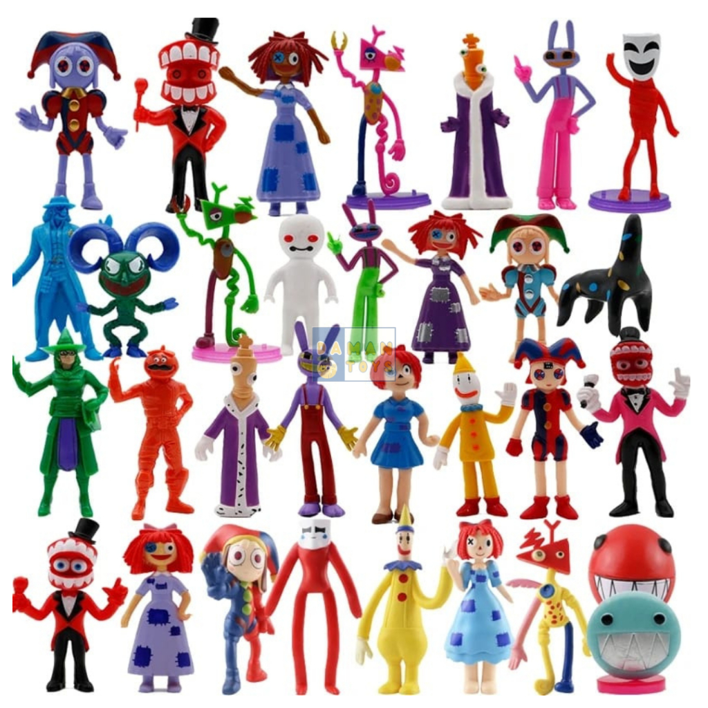 Jual Action Figure Amazing Digital Circus Pomni Jax Gangle Caine ...