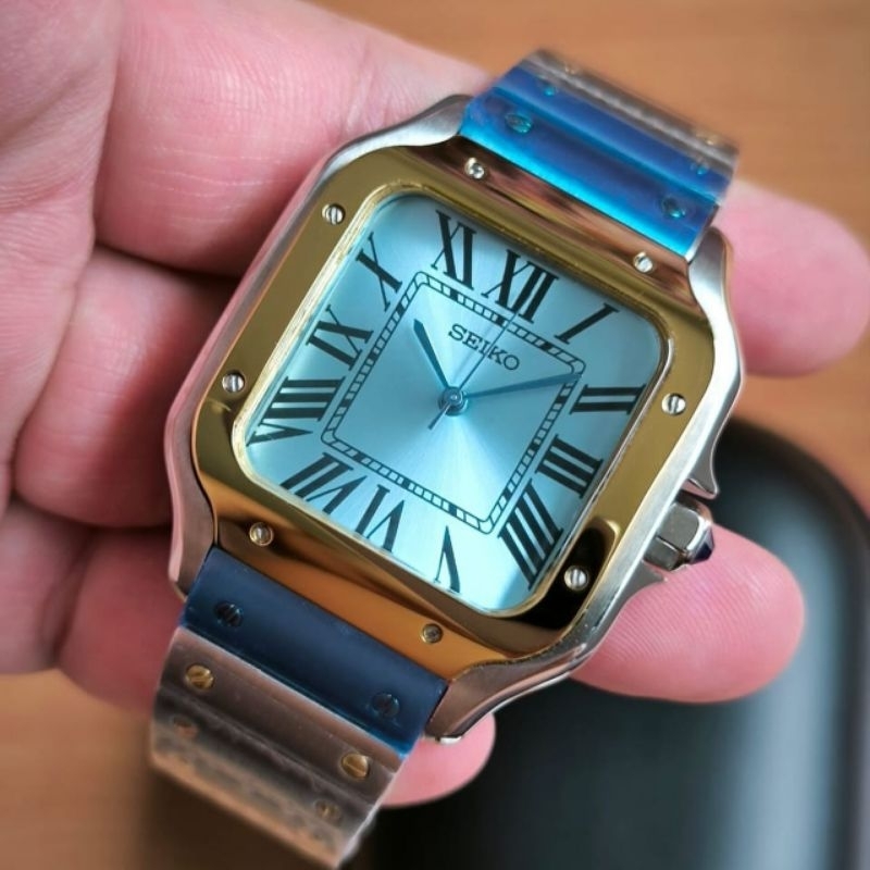 Jual homage seiko mods cartier | Shopee Indonesia