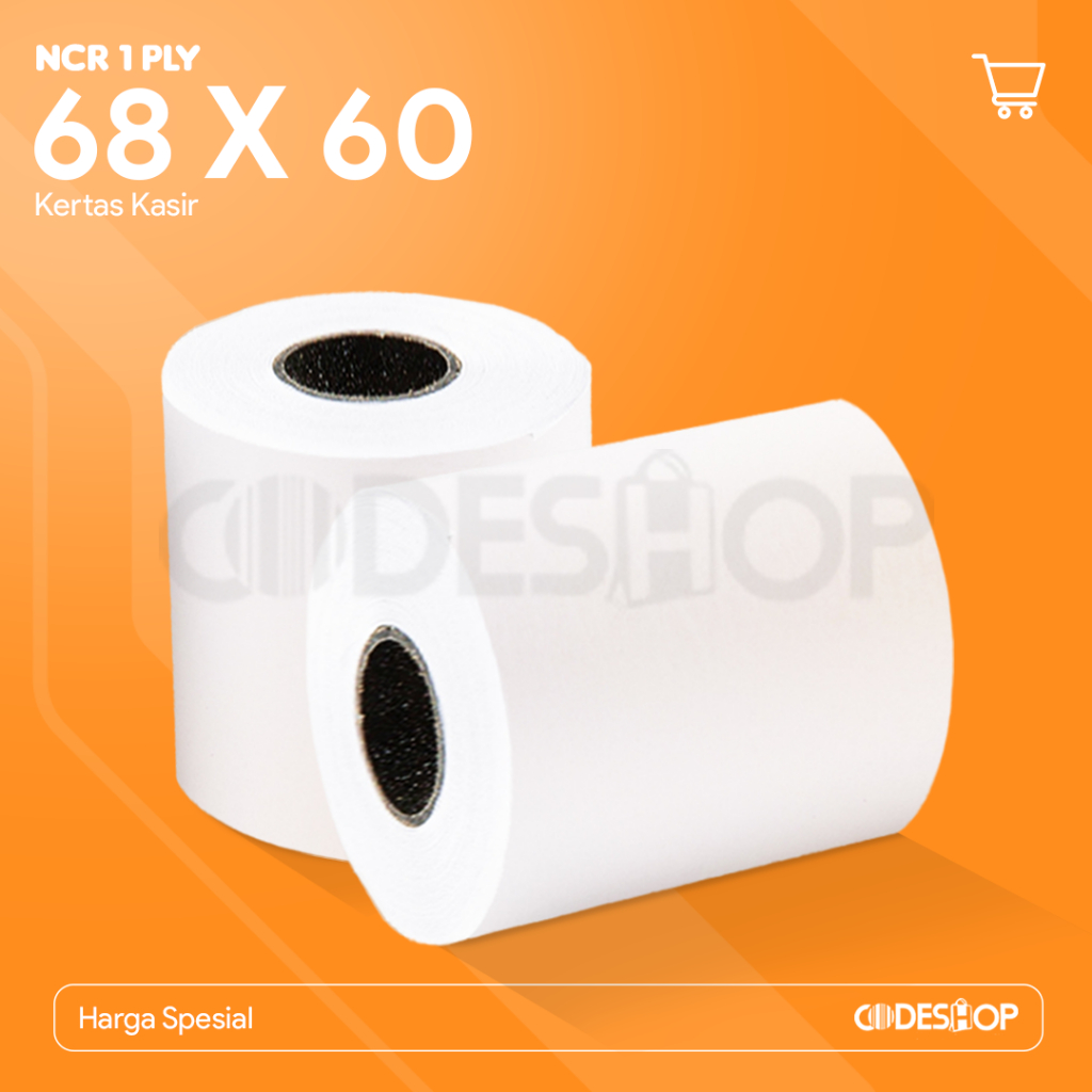 Jual Kertas Telstruk Telstrook Struk Kasir HVS Rol Paperline 68x60 68 x ...