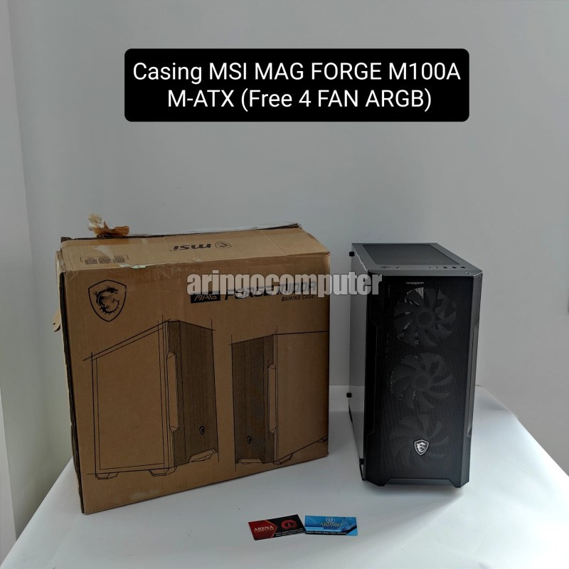 Jual Casing MSI MAG FORGE M100A M-ATX (Free 4 FAN ARGB) | Shopee Indonesia