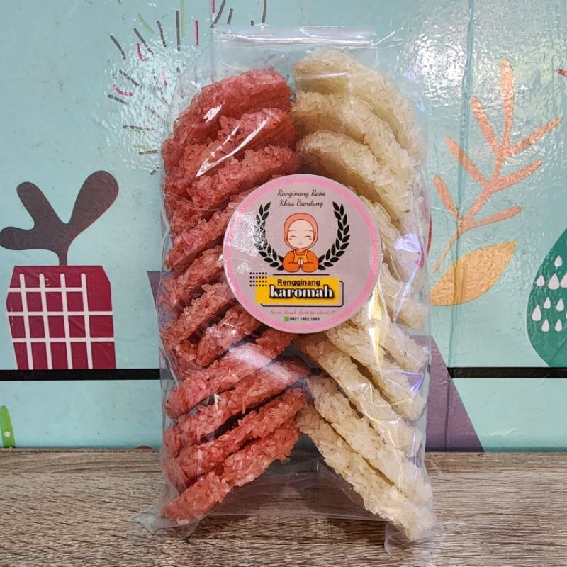 Jual RENGGINANG MENTAH 500GRAM RASA ORIGINAL BAWANG TERASI KETAN HITAM ...