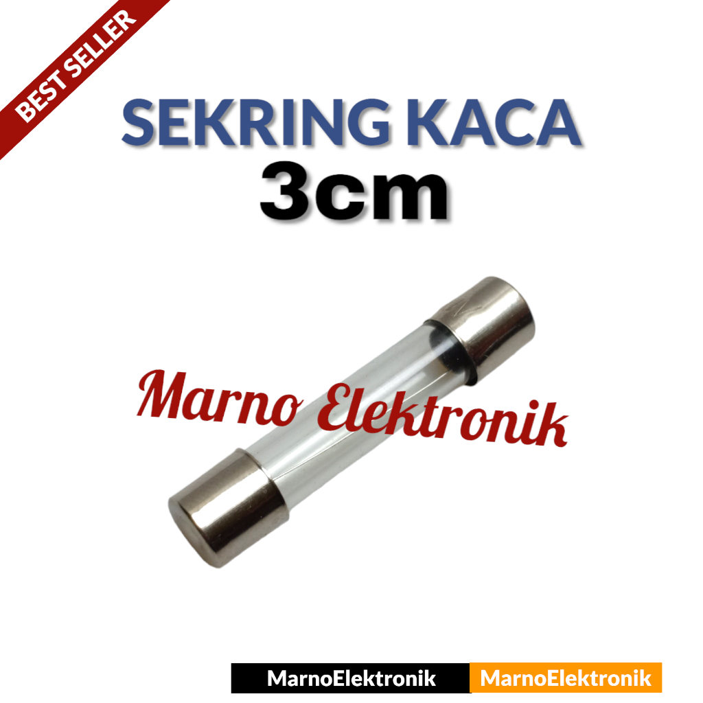 Jual SEKRING TABUNG FUSE MINI 3 CM FUSE TUBE GLASS 6 X 30MM FUSE KACA ...