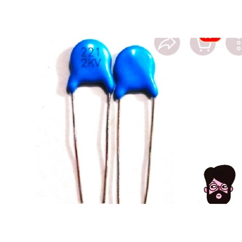 Jual CAPASITOR 221 2KV KERAMIK 220pf 2KV | Shopee Indonesia