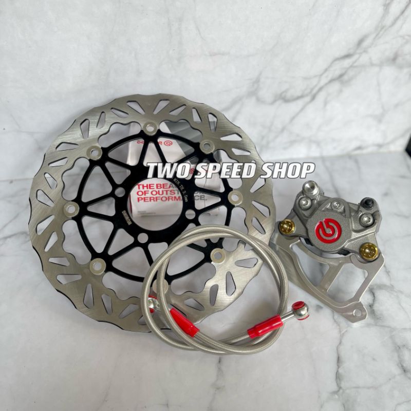 Jual paket kaliper big logo 2 piston plus piringan disc cakram 260mm ...