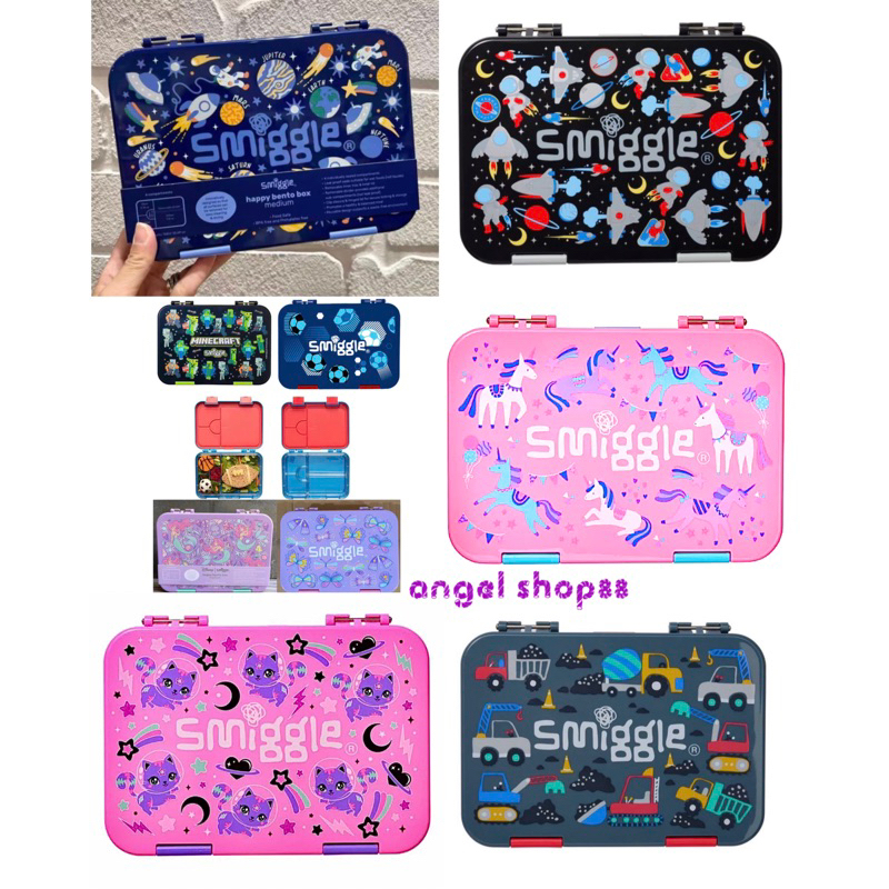 Jual YUMMY BOX BENTO /SMIGGLE BOX BENTO KARAKTER ANAK2 BAHAN TRITAN ...