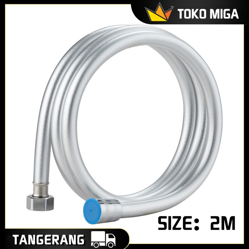 Jual Selang Shower Mandi Fleksibel Pvc Selang Shower 2 Meter Bahan ...