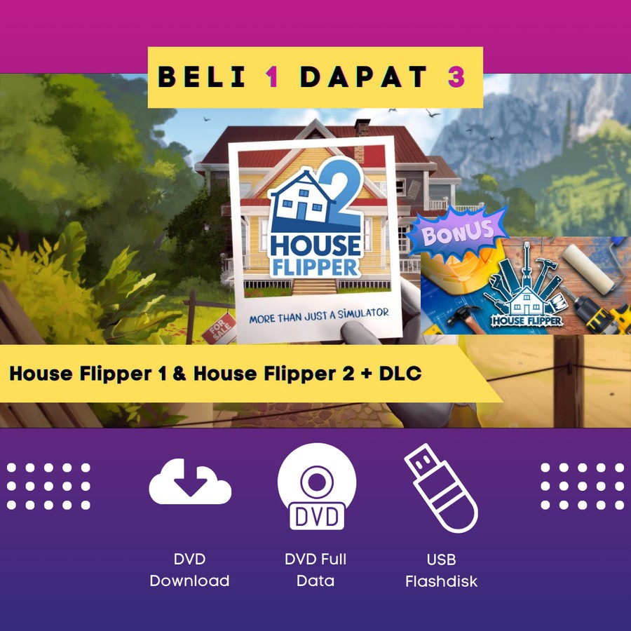 Jual House Flipper 2 + DLC & House Flipper 1 | Game PC Original | Shopee Indonesia