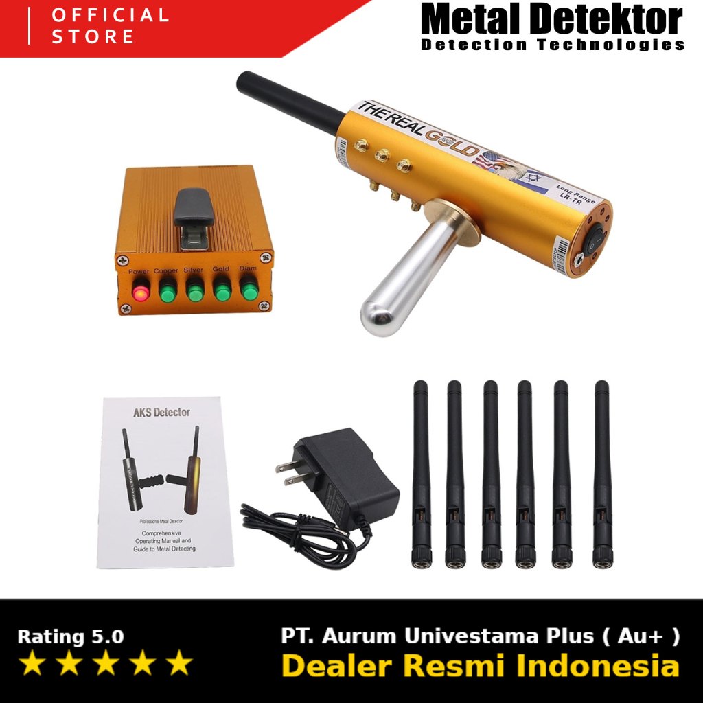 Jual Metal Detektor GOLD AKS LR-TR Metal Detector AKS Gold LR TR Alat ...