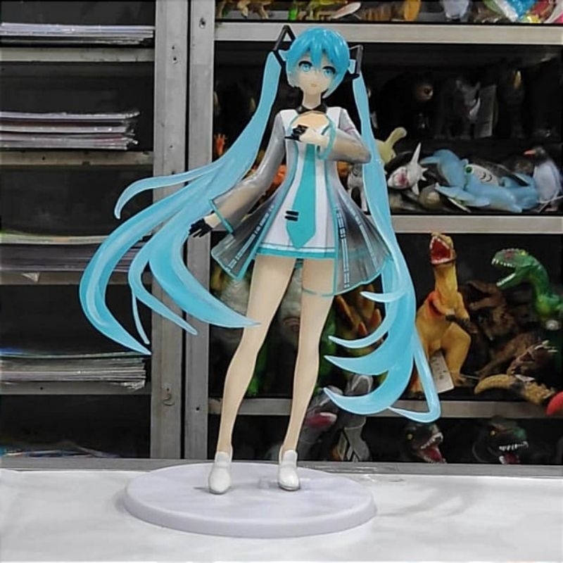 Jual Action Figure Hatsune Miku CV01 Vocaloid Blue Hair Grey White Dress | Shopee Indonesia