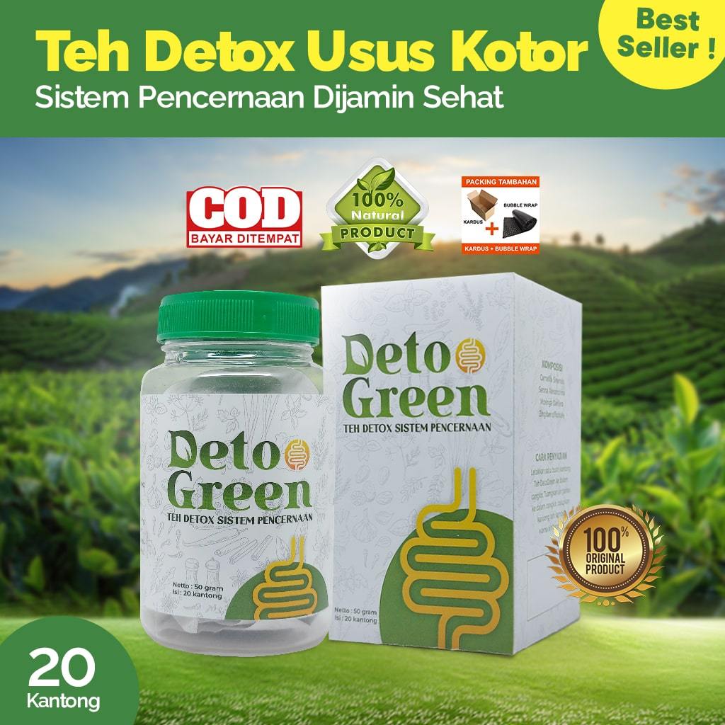 Jual Detogreen Teh untuk Sistem Pencernaan Membersihkan Usus yang Kotor ...